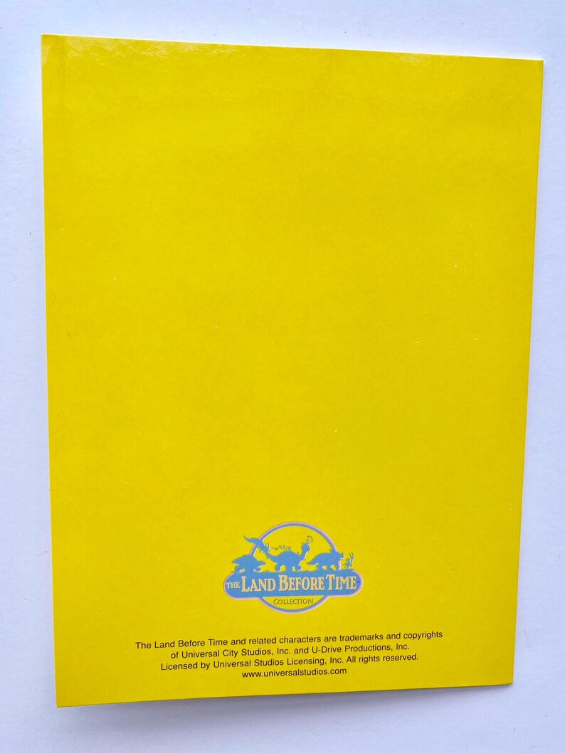 The Land Before Time Vintage 90s CARD Blank Inside All Occasion ...