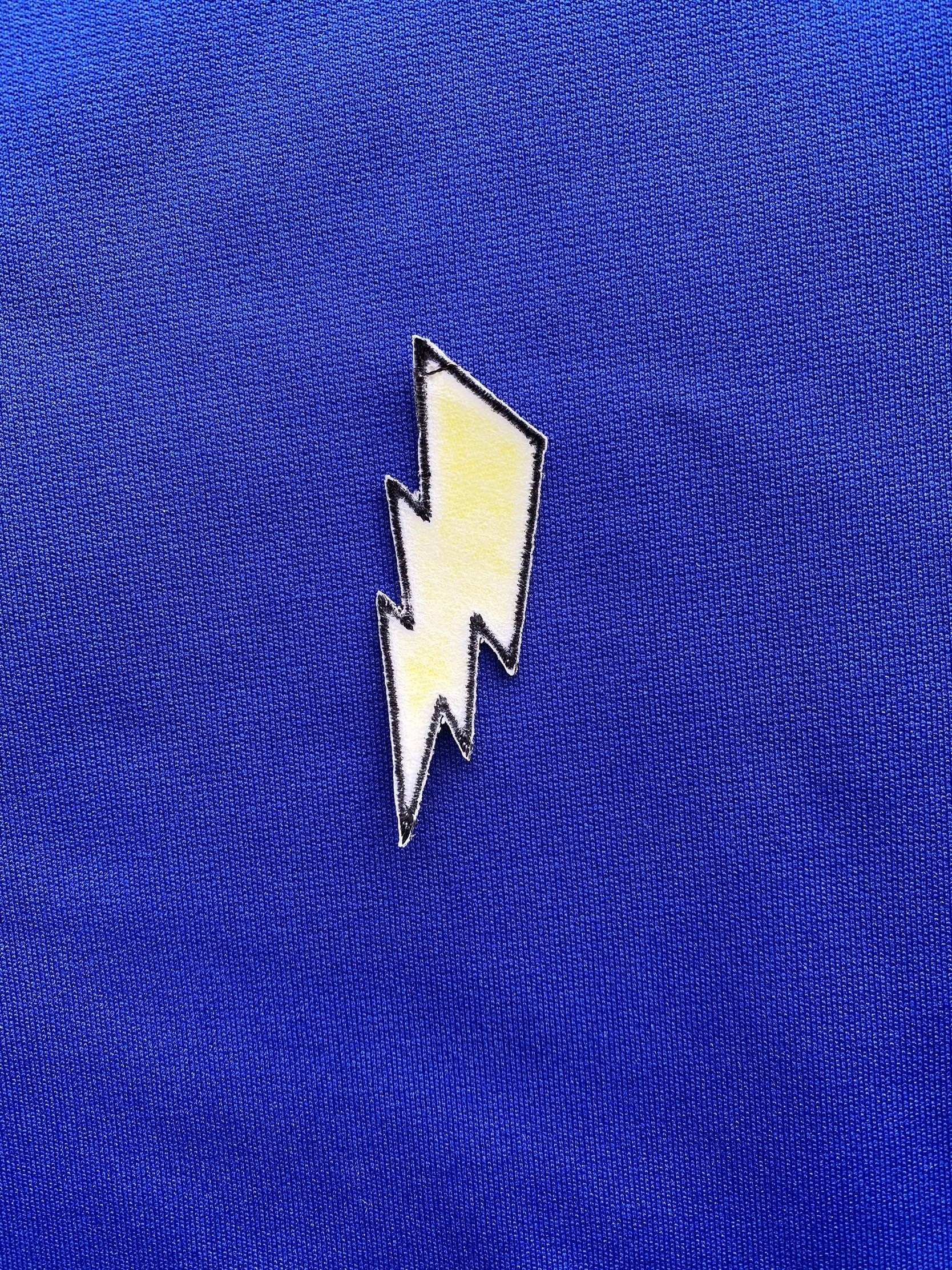 Lightning BOLT Patch Lightning Strike MINI Bright Yellow Quality ...