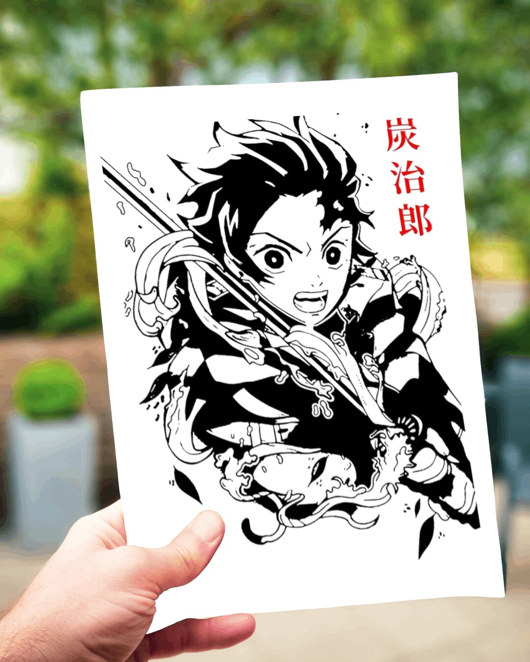 Demon Slayer Poster Anime Design Kimetsu No Yaiba Tanjiro - Etsy