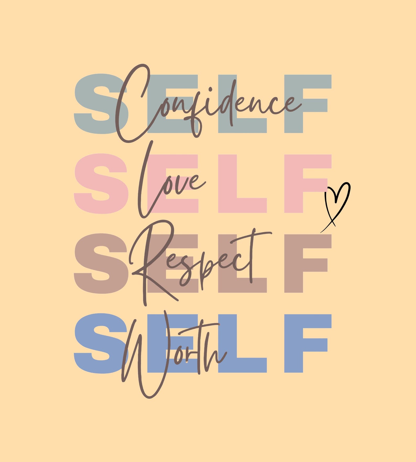 Self Love Respect Worth Confidence Pdf,png Transparent,self Love,self ...