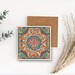 Colorful Mediterranean Cultural Art Coasters Handmade, Mothers Day Gift ...