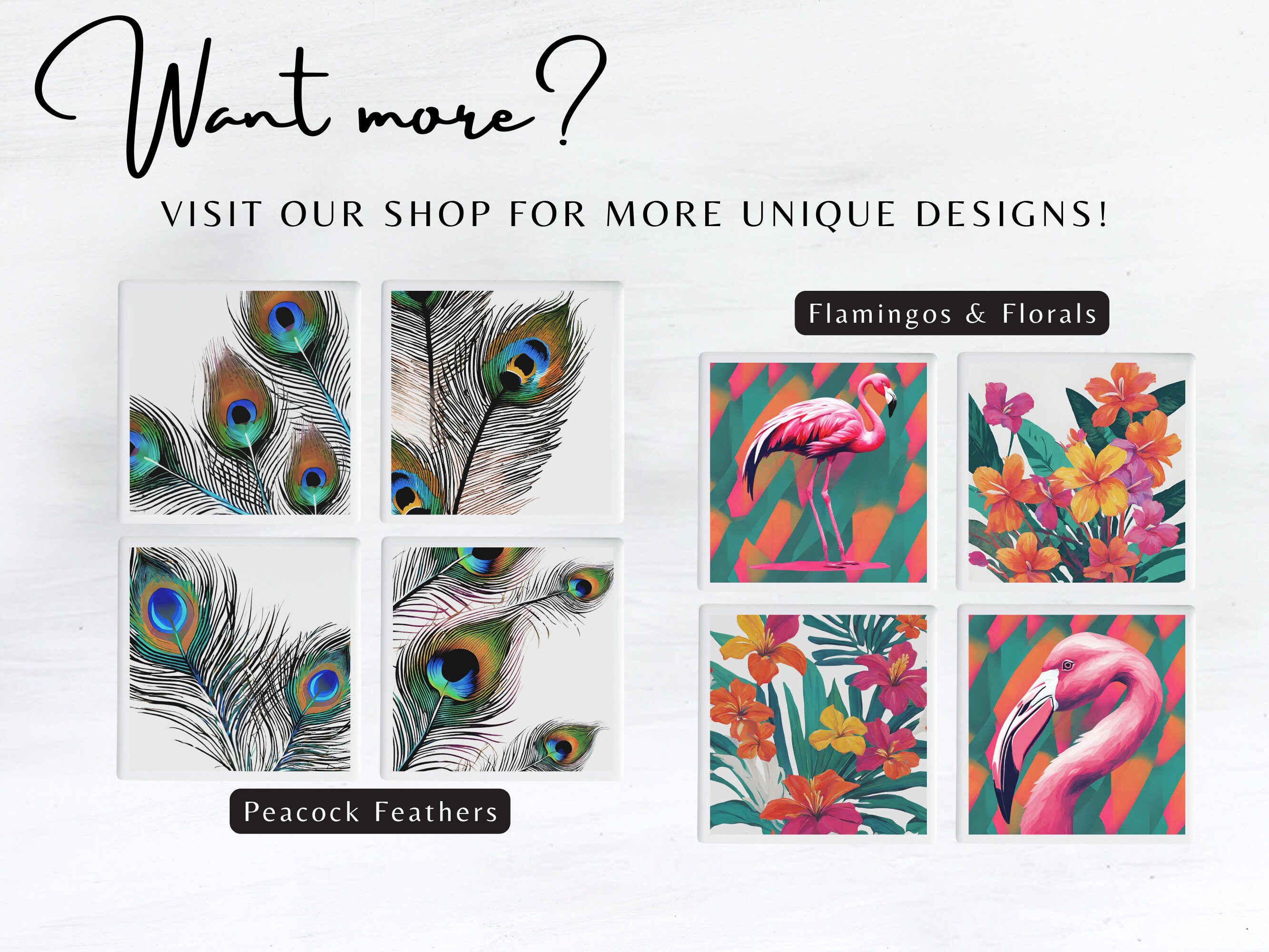 Cute Cactus Ceramic Coasters, Cool Desert Cactus Coasters Set of 4 ...