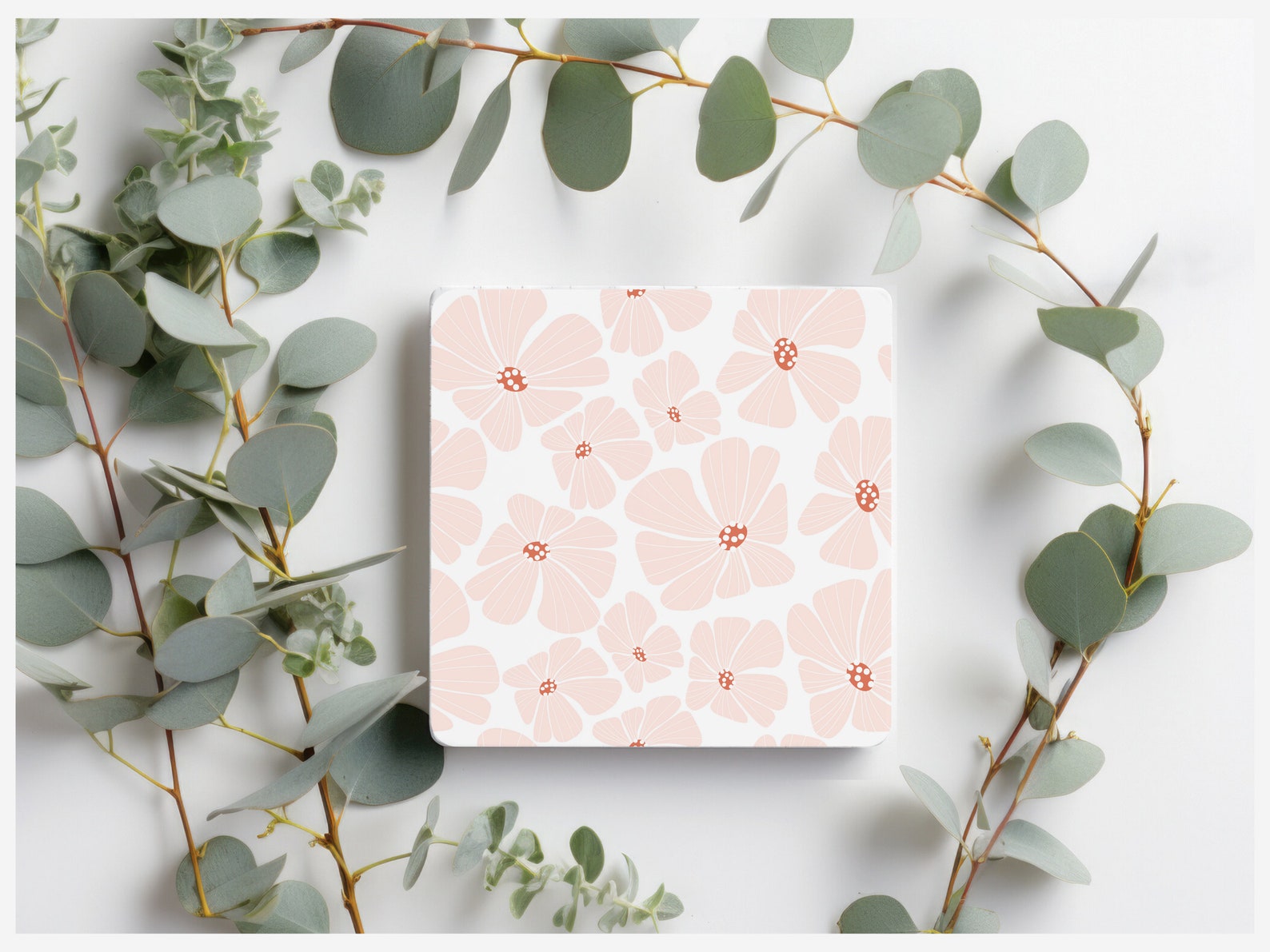 Arsty Aesthetic Floral Coaster Set Square, Mothers Day Flower Gift ...