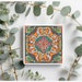 Colorful Mediterranean Cultural Art Coasters Handmade, Mothers Day Gift ...