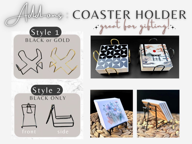 Colorful Mediterranean Cultural Art Coasters Handmade, Mothers Day Gift ...