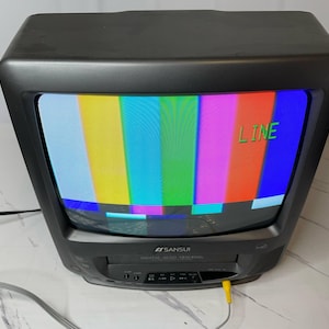 Sansui 13" CRT TV/VHS Combo Retro Gaming - Vintage - No Remote - Tested ...