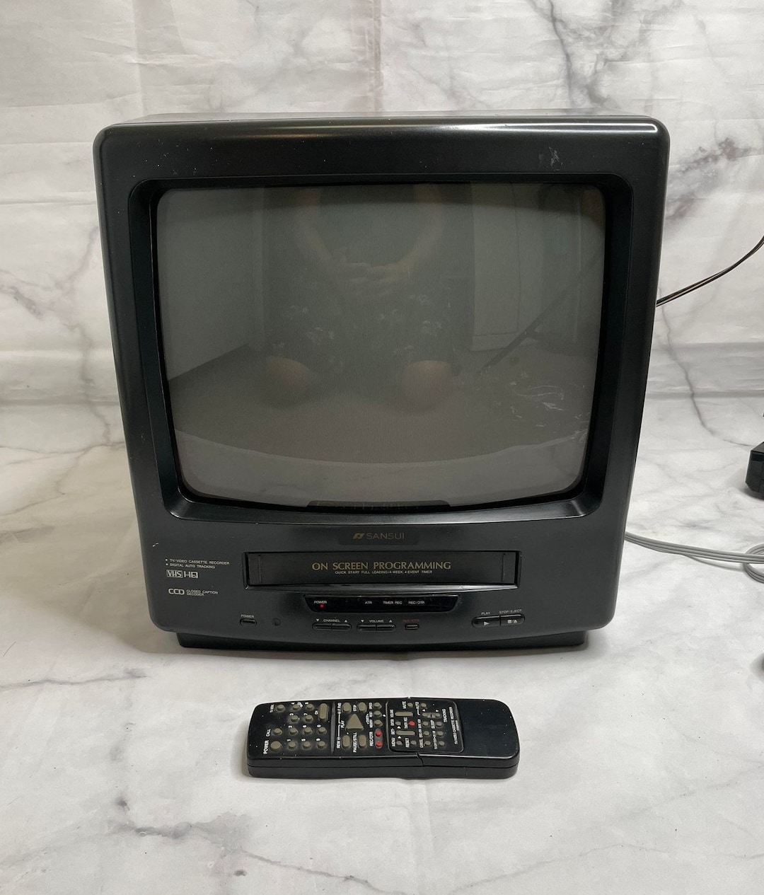 Sansui CRT TV 13 Retro Gaming Color Television W/ Remote - Etsy