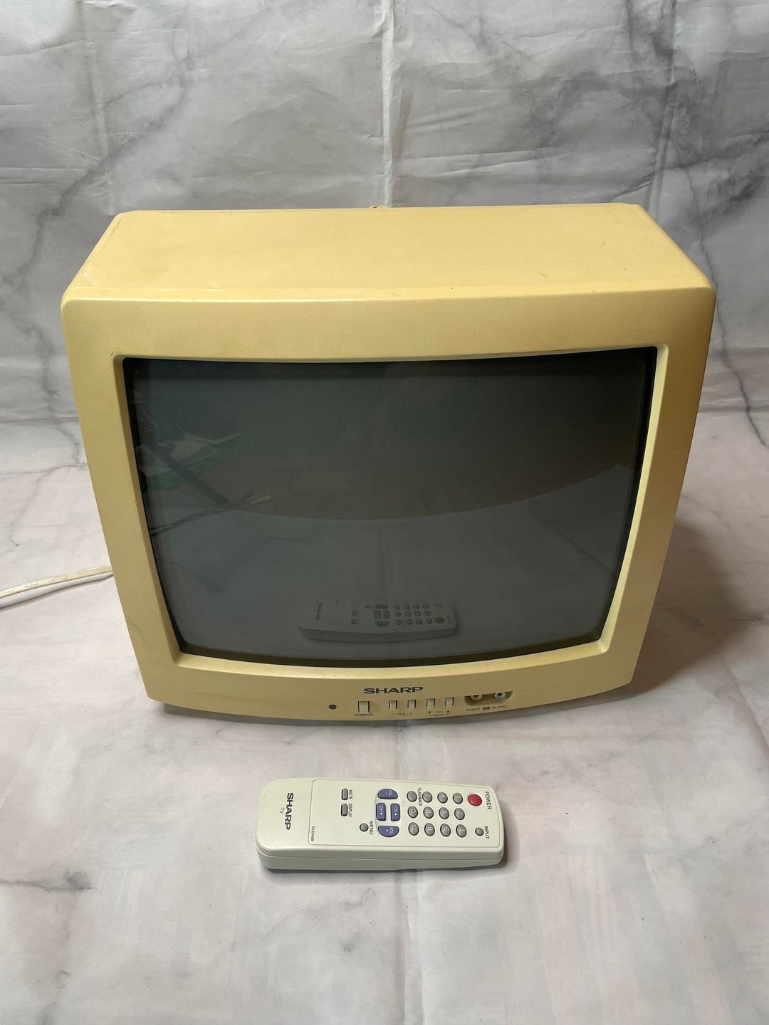 Sharp 13 CRT TV Retro Gaming Color Television W/ Remote - Etsy