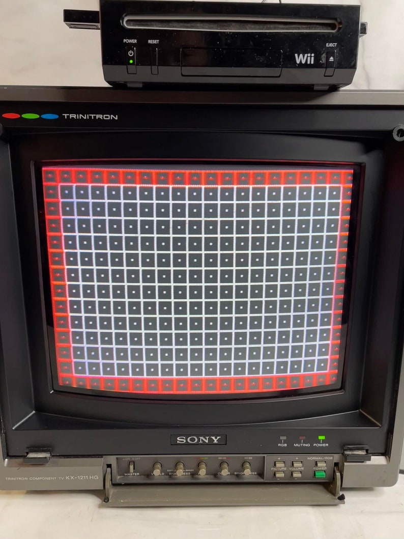 Sony Trinitron 12 CRT Retro Gaming Monitor KX-1211HG 1982 Tested - Etsy