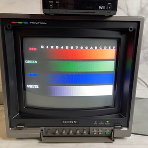 Sony Trinitron 12 CRT Retro Gaming Monitor KX-1211HG 1982 Tested - Etsy