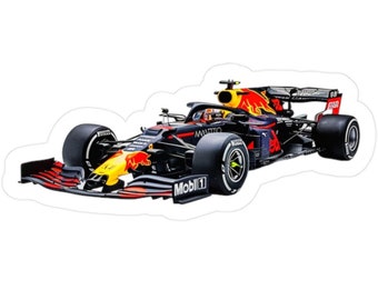 Red Bull Formula One F1 Racing Blue Background Stickers X2 for Car, Van ...