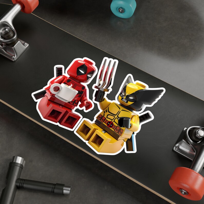 LEGO Style Deadpool & Wolverine Sticker - Etsy