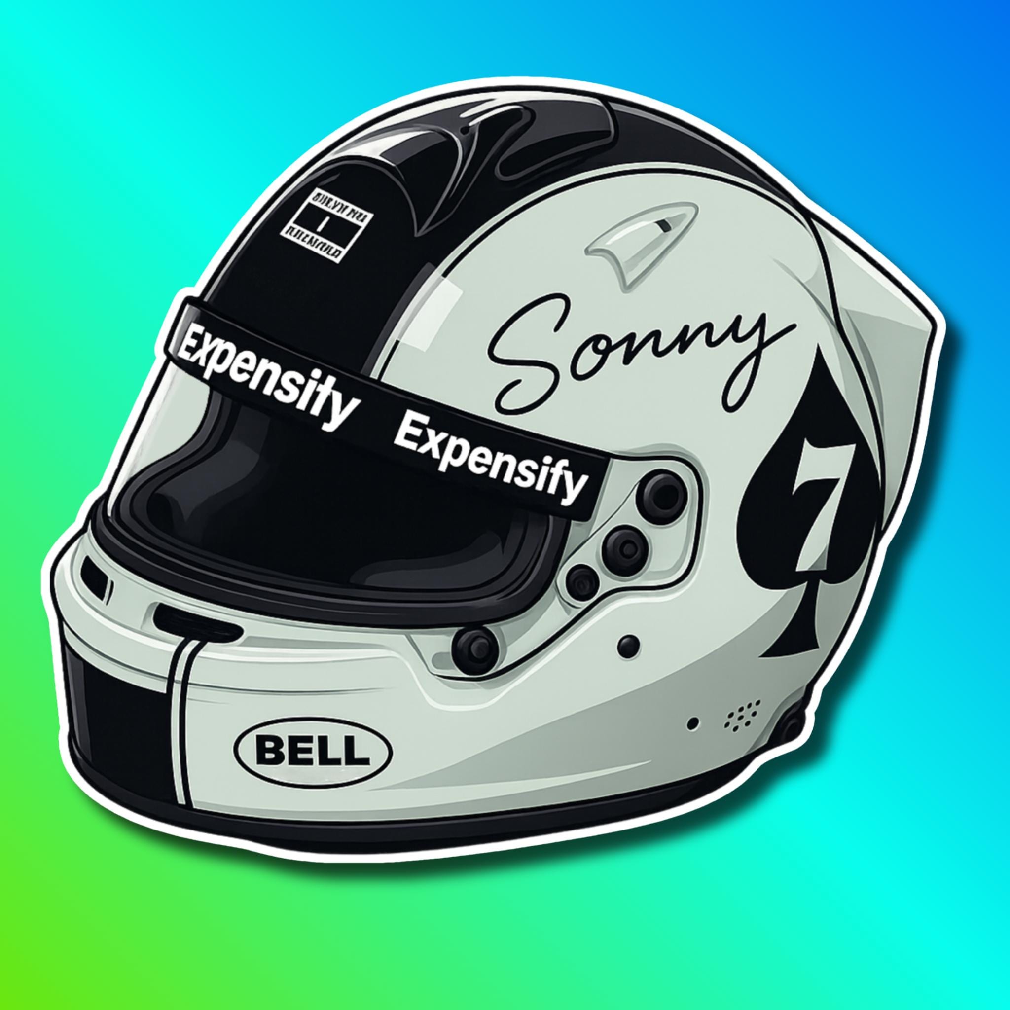 Sonny Hayes Racing Legend Helmet Sticker: UV & Water Resistant Decal - Etsy