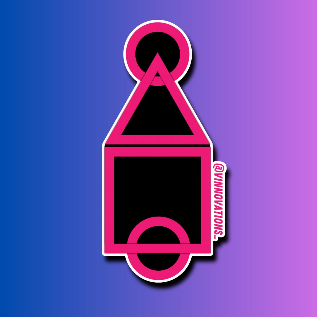 Squid Games Decorative Sticker for Laptops and Hydro Flasks - Water ...