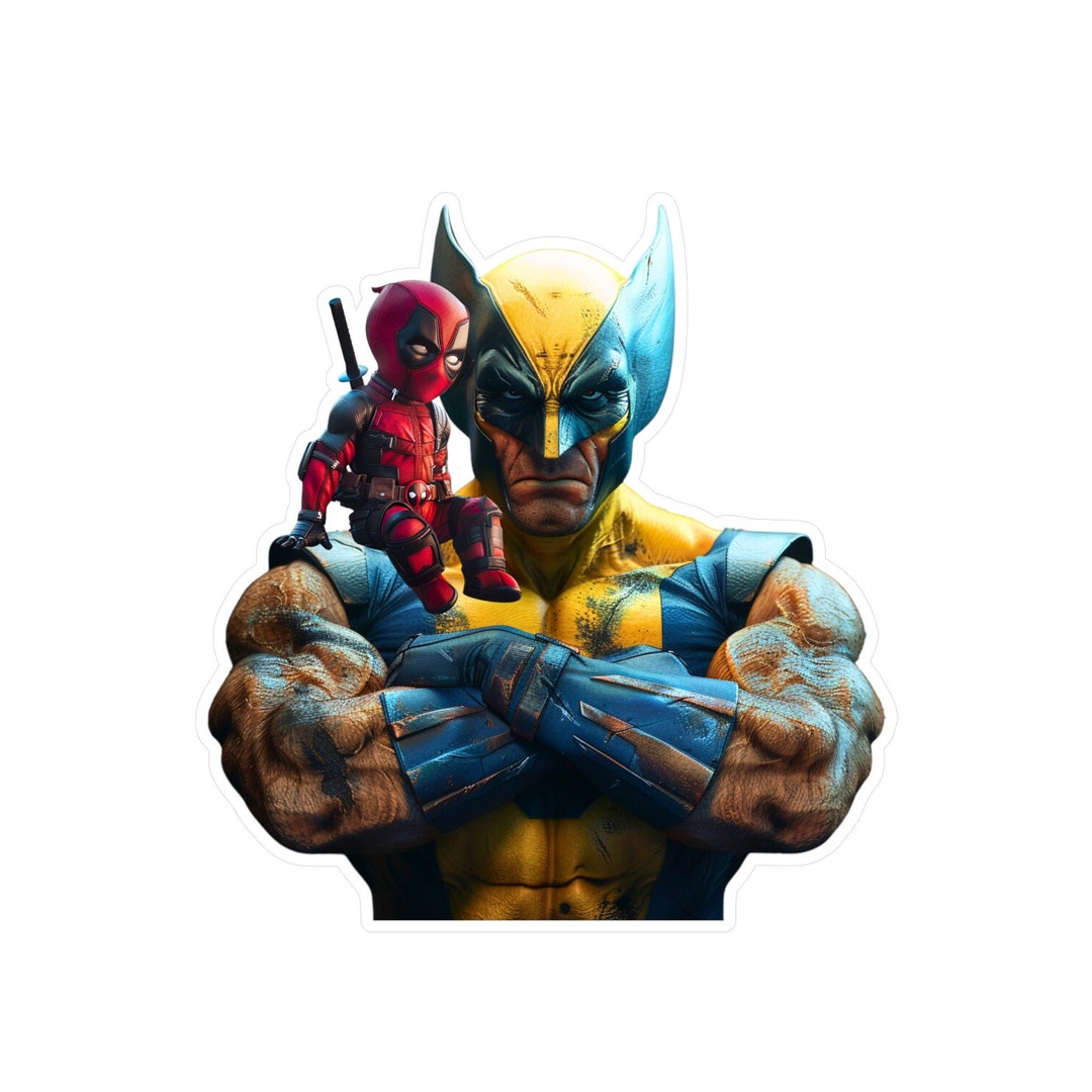 Deadpool and Wolverine Decorative Sticker for Laptops and Hydroflask ...
