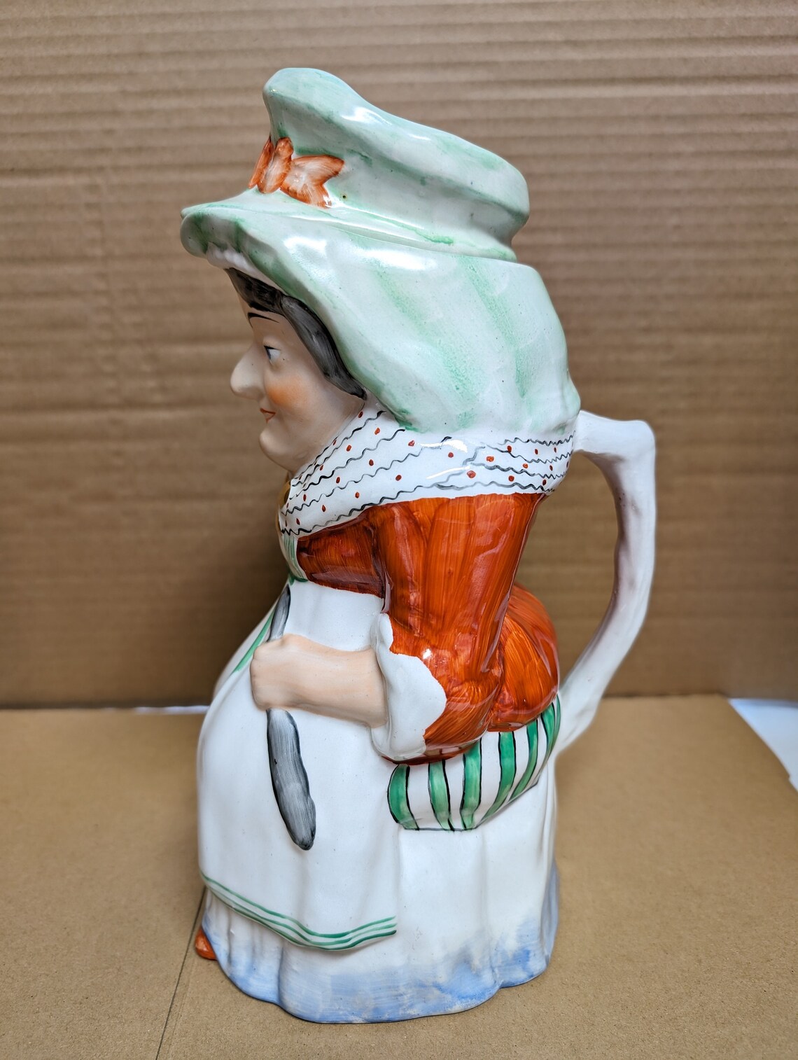 Antique Accesory-vintage Staffordshire Ware Lady Toby Punch Jug - Etsy