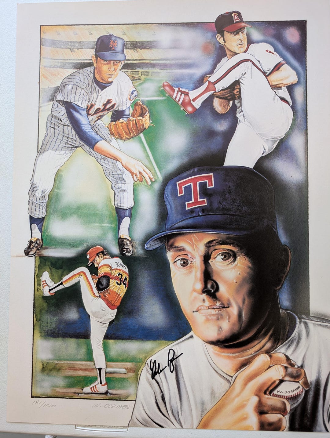 Nolan Ryan Signed Lithograph Print - Etsy