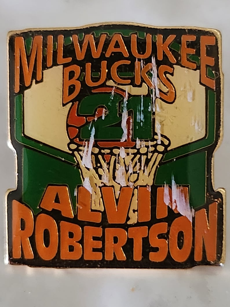 Milwaukee Bucks/alvin Robertson Lapel Pin - Etsy