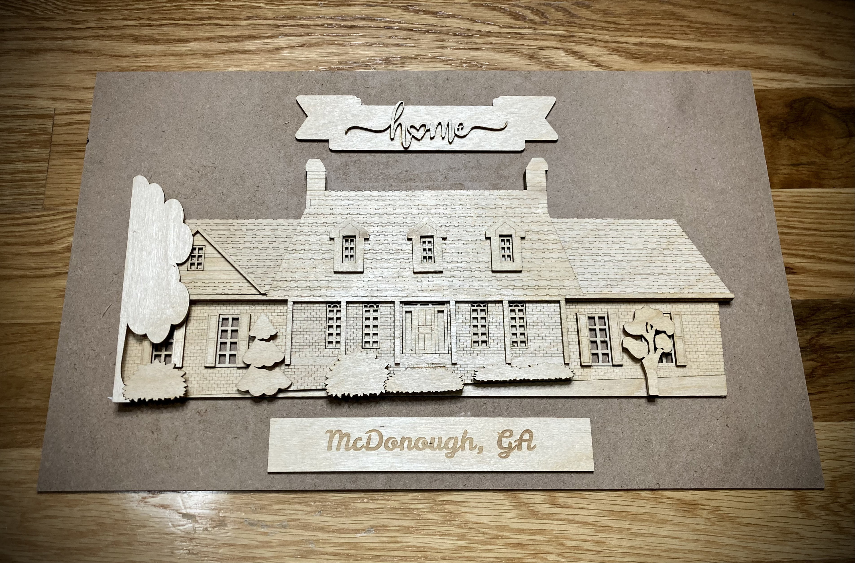3D Layered Custom House Design, Laser Cut, Anniversary, Realtor, New ...