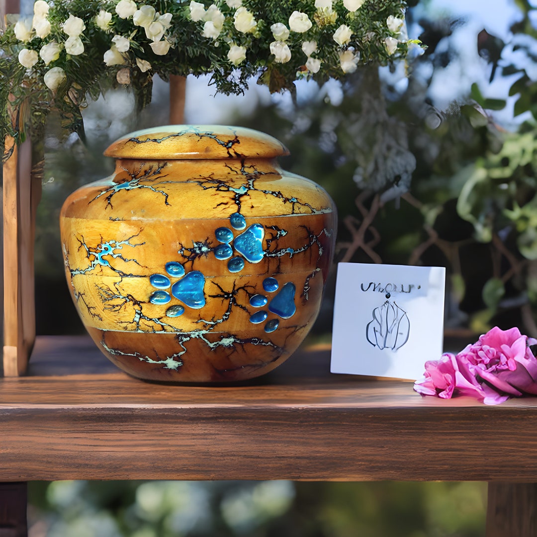 Urne en bois Boîte urne funéraire pour cendres Urne en bois ...