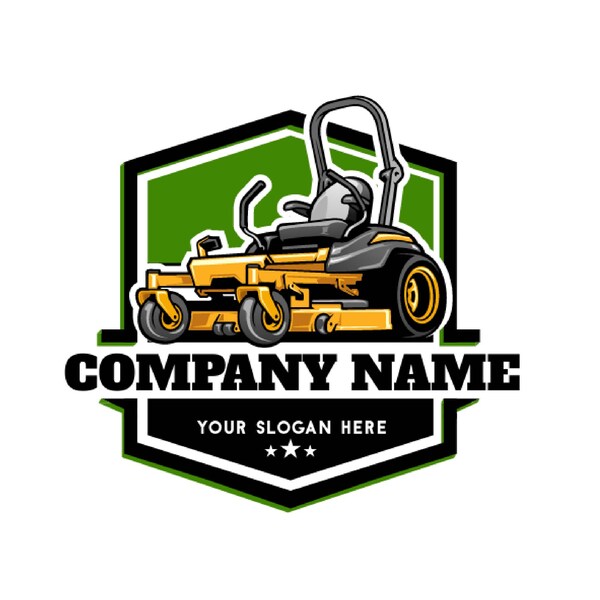 Zero Turn Lawnmower Logo - Etsy