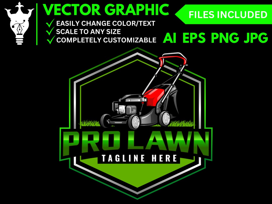 LAWN CARE Logo, Landscaping Logo, Lawn Mower, Zero Turn, Lawn Mowing ...