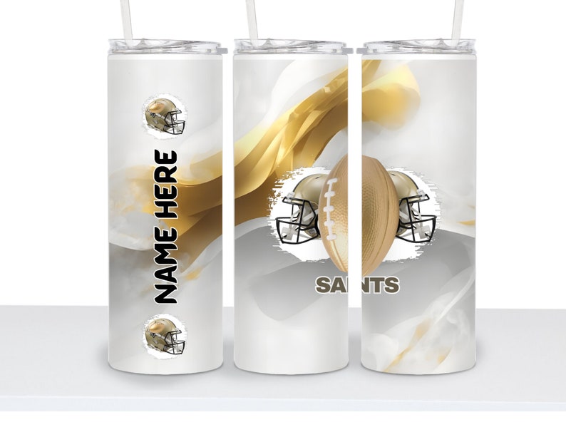 New Orleans Saints Sublimation Tumbler Wrap Sublimation Design Tumbler ...