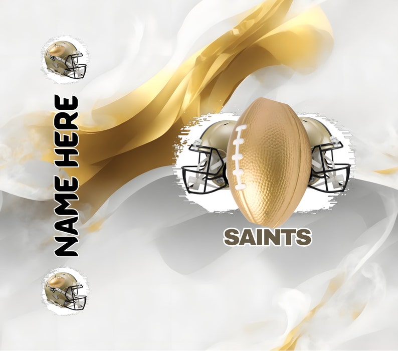 New Orleans Saints Sublimation Tumbler Wrap Sublimation Design Tumbler ...