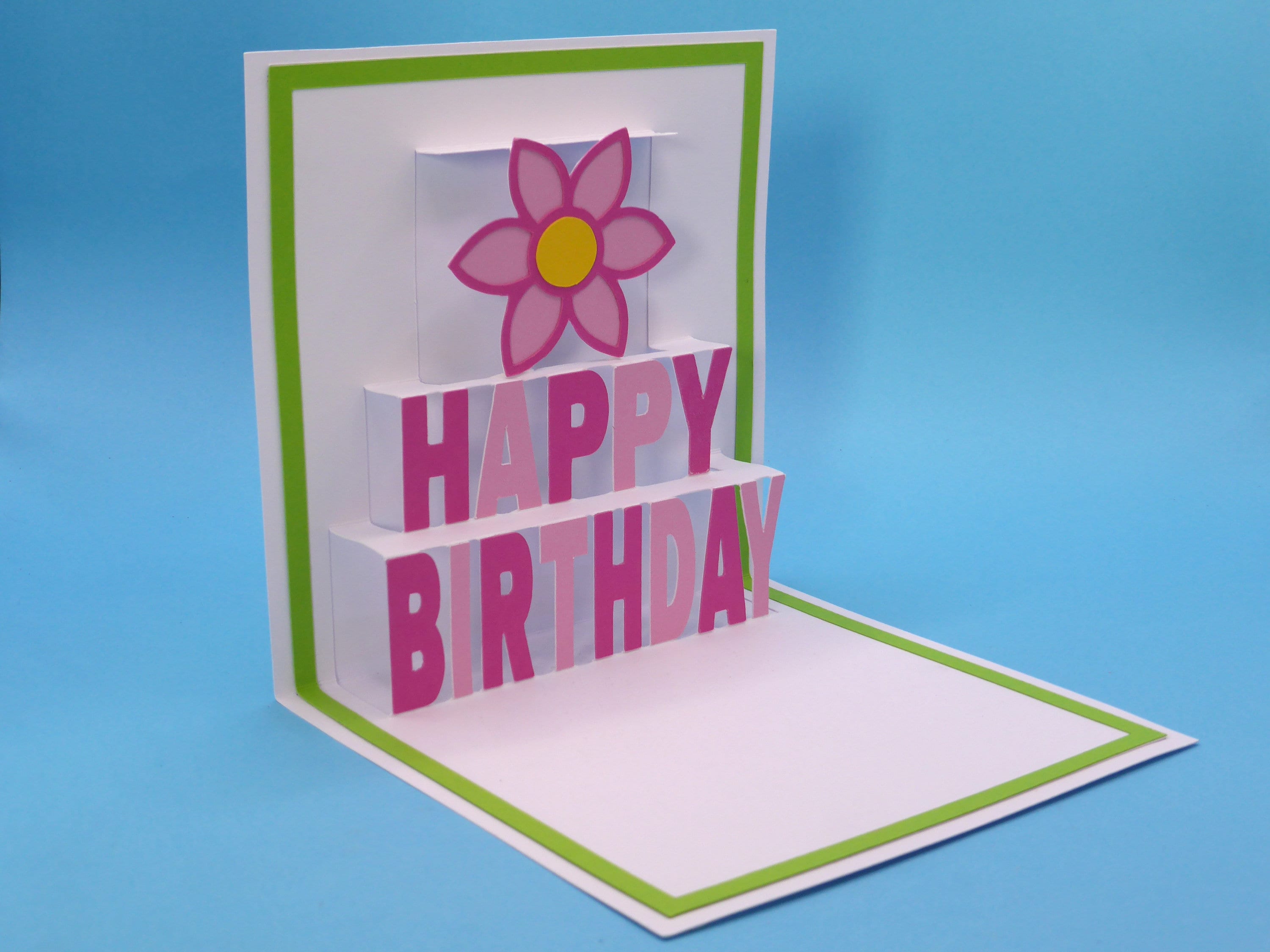 3D Pop up Handmade Birthday Card Featuring a Beautiful Bouquet of ...