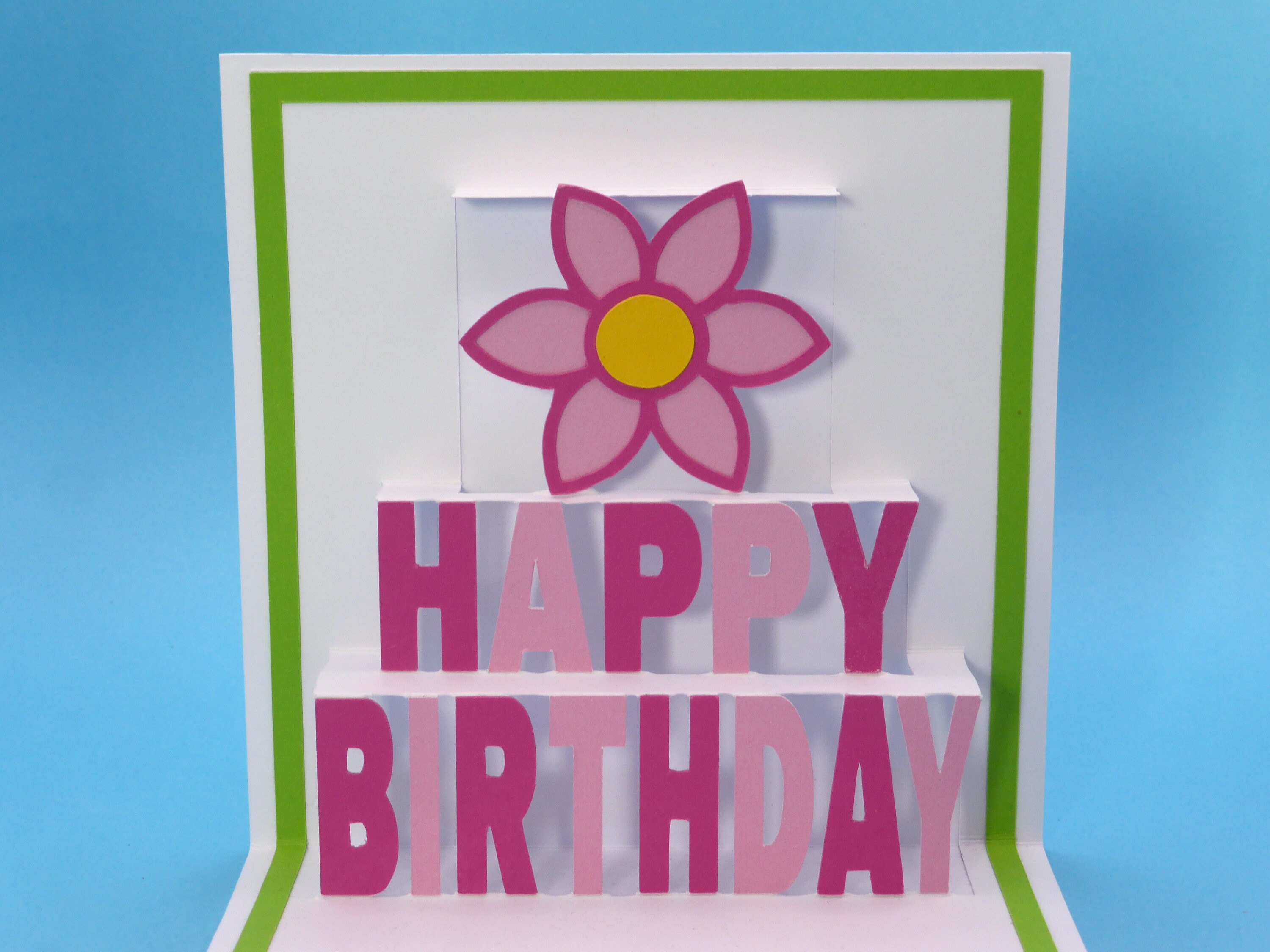 3D Pop up Handmade Birthday Card Featuring a Beautiful Bouquet of ...