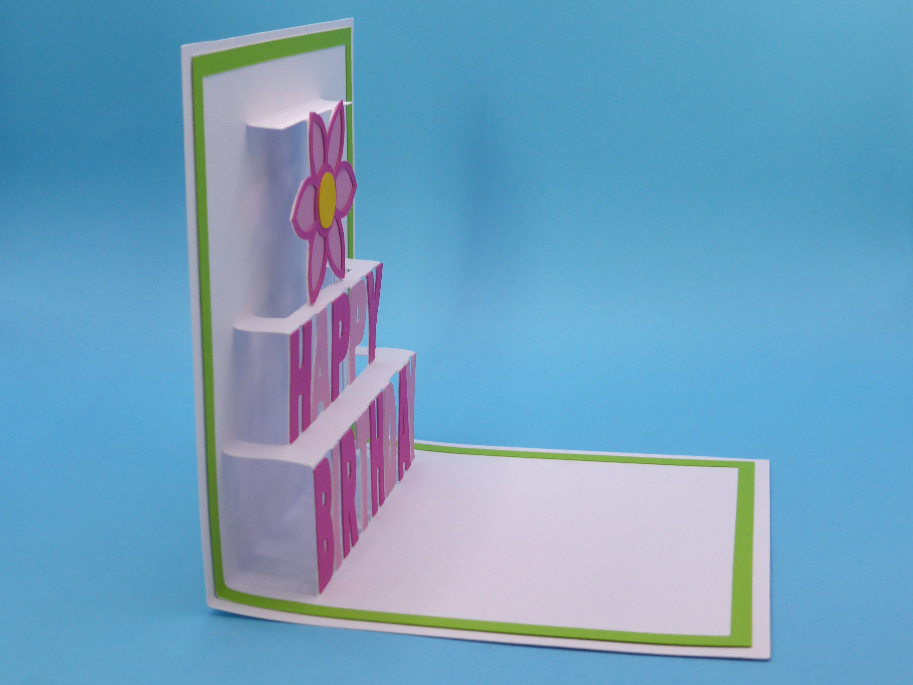 3D Pop up Handmade Birthday Card Featuring a Beautiful Bouquet of ...