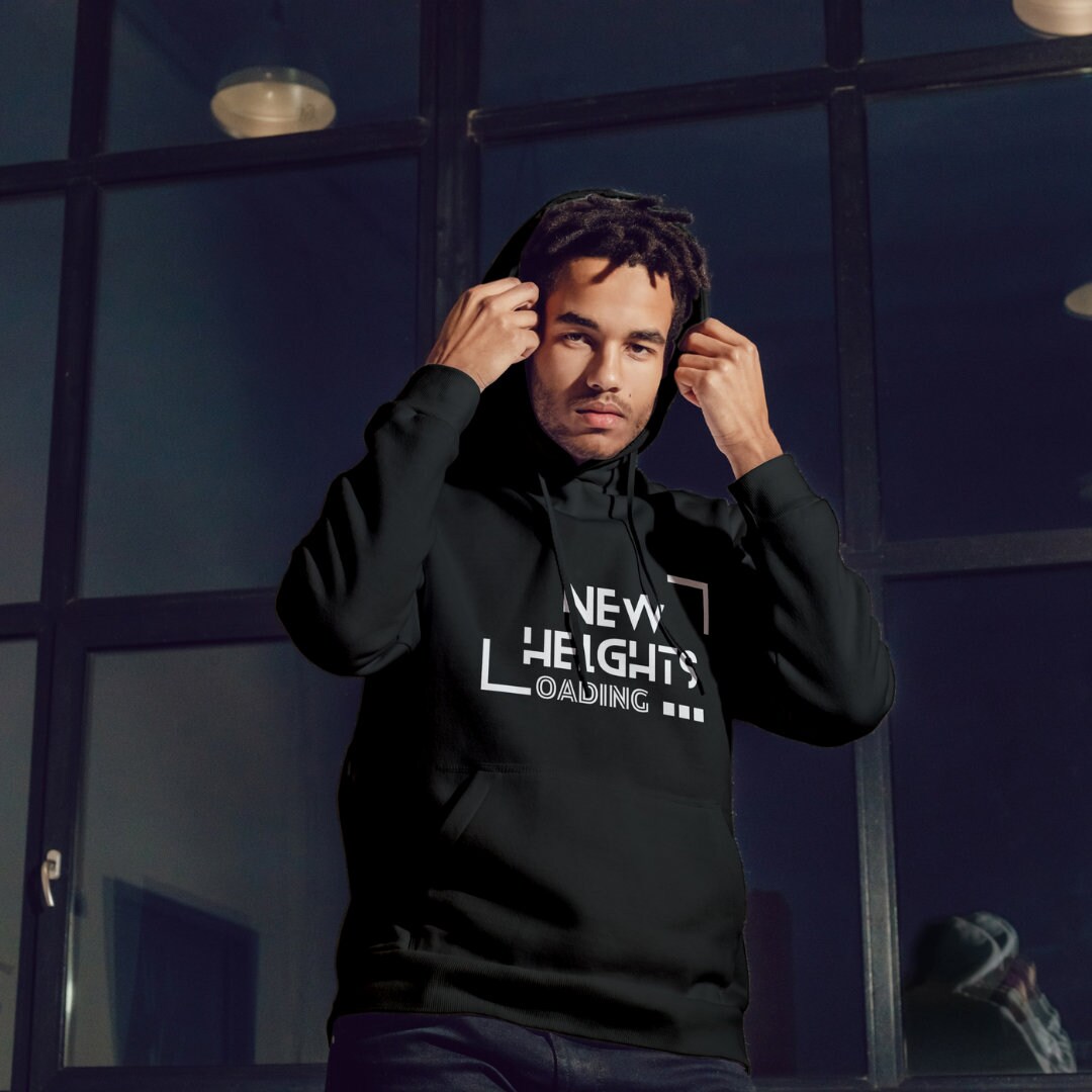 New Heights Loading Motivational Hoodie Sweatshirt - Etsy