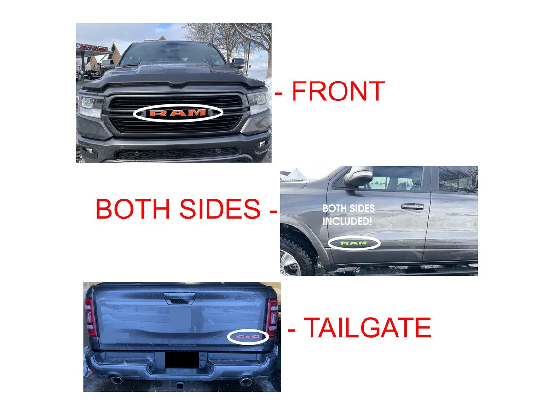 2019-2023 Color Your Chrome Truck Vinyl Overlay Decal - Etsy