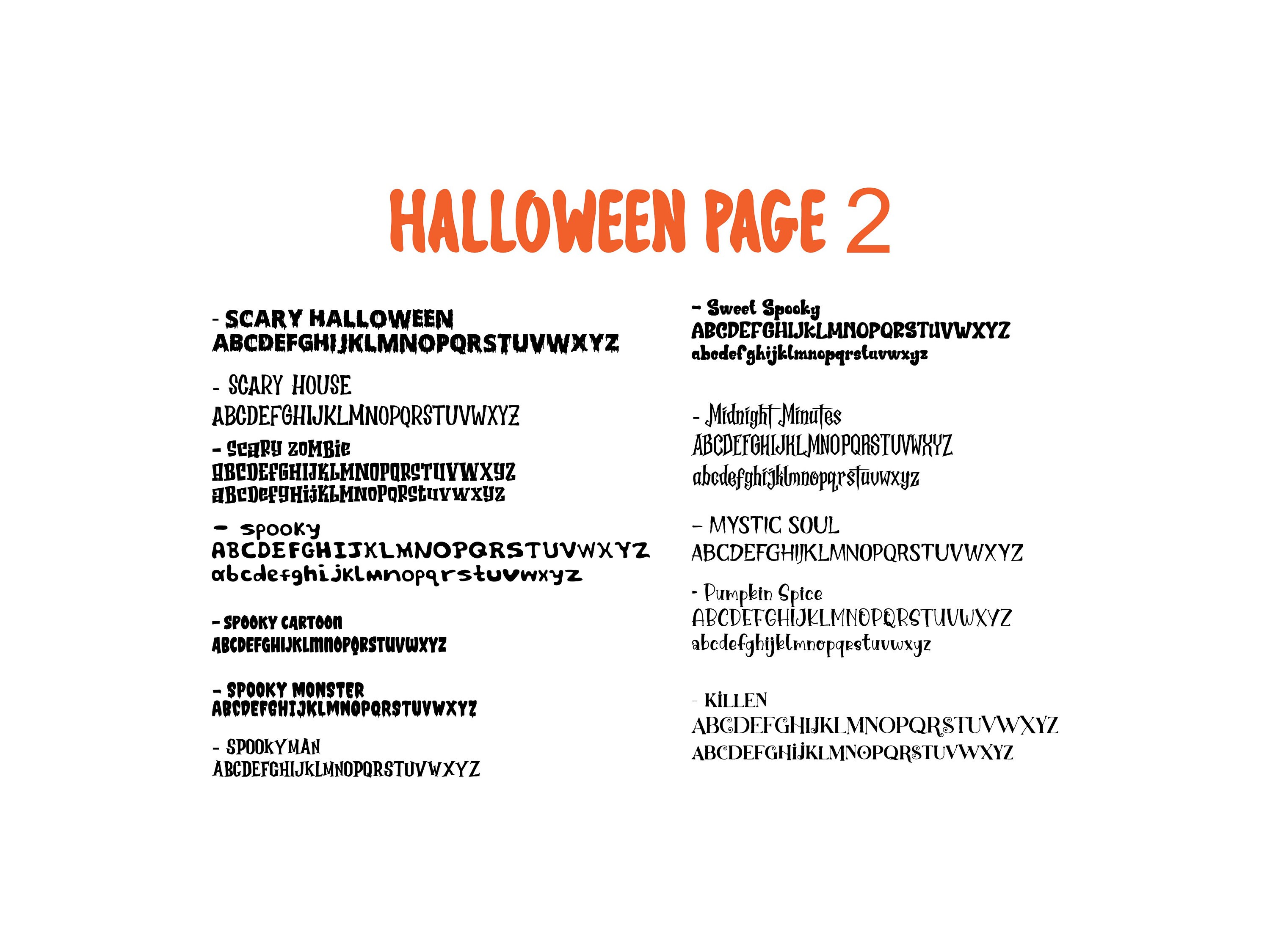 Custom Halloween Vinyl Decal. Names Fonts Text Many Colors - Etsy