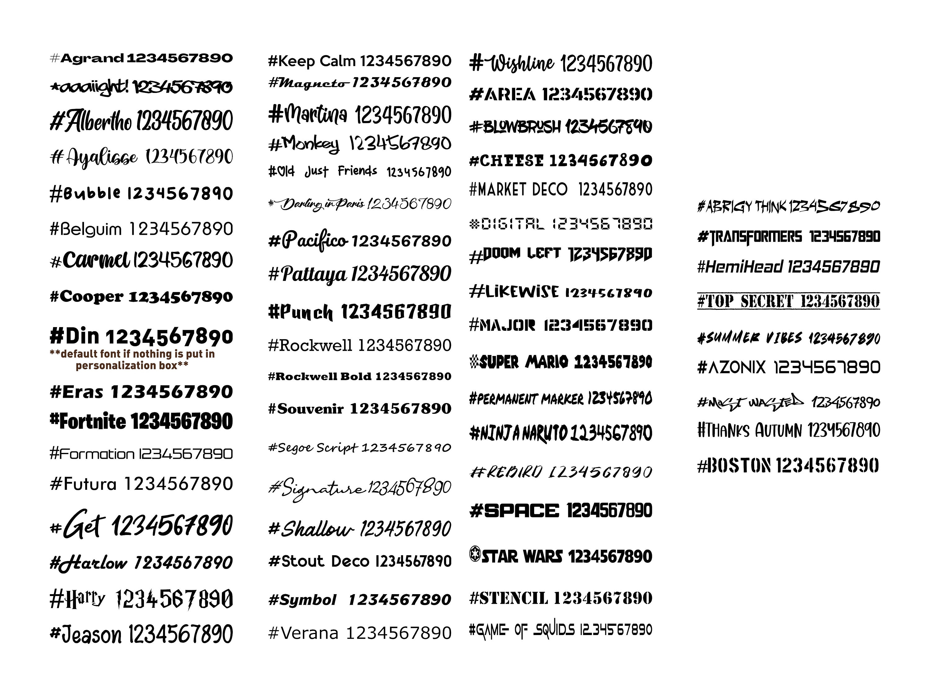 Custom Halloween Vinyl Decal. Names Fonts Text Many Colors - Etsy