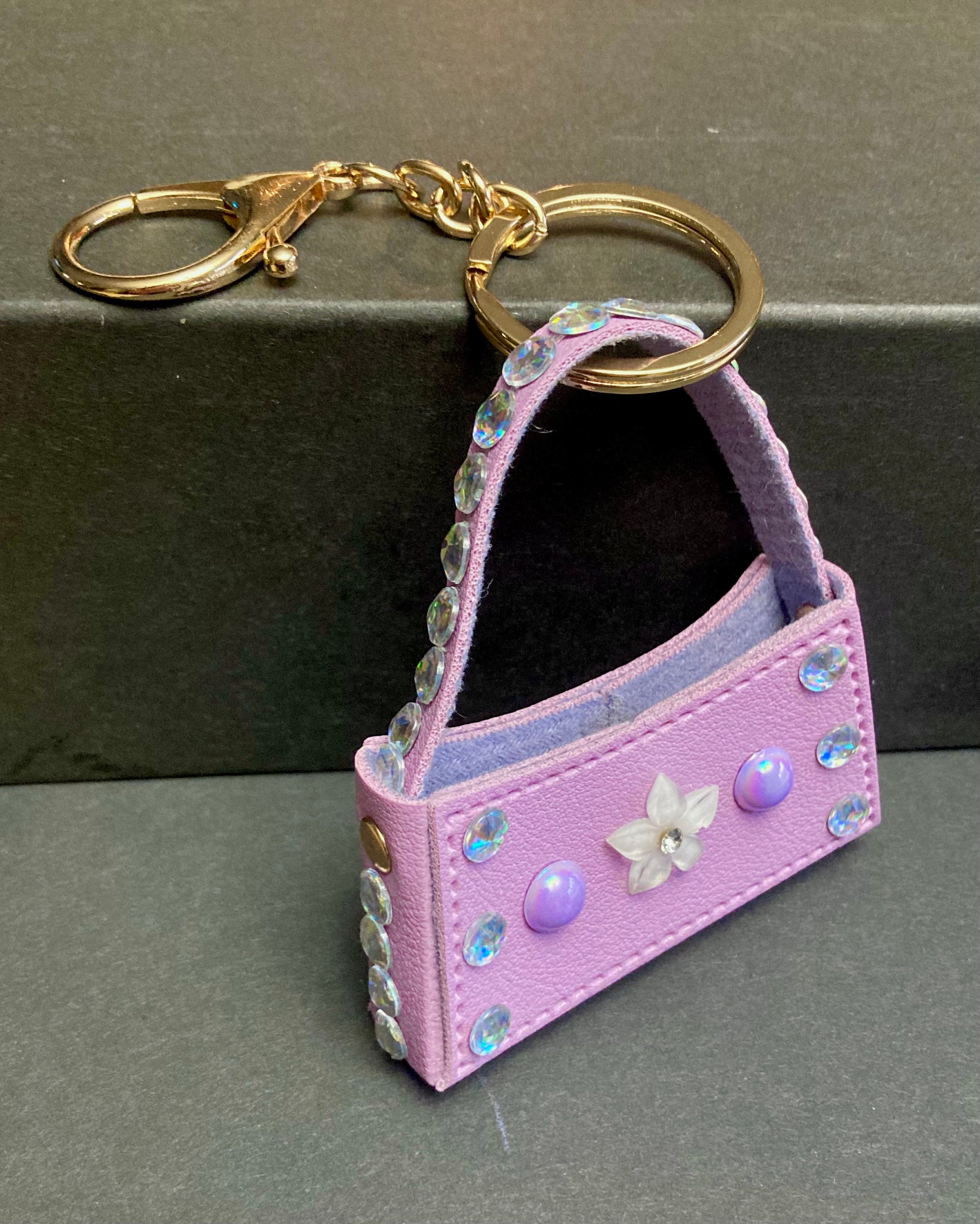Mini Gem Purse Keychain - Etsy