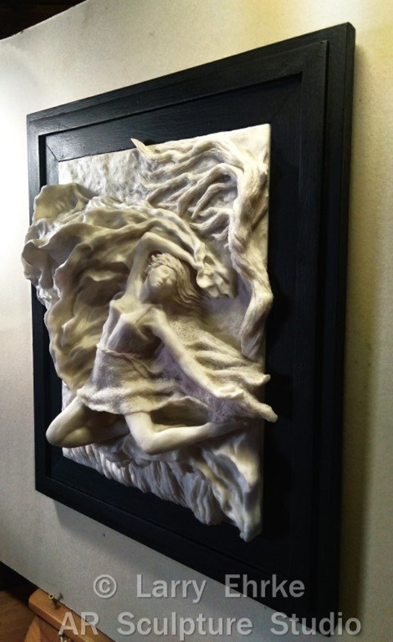 High Relief Wall Art, Elegant 3D Figure Sculpture Artwork - Etsy