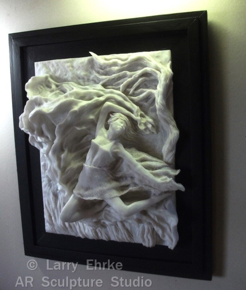 High Relief Wall Art, Elegant 3D Figure Sculpture Artwork - Etsy
