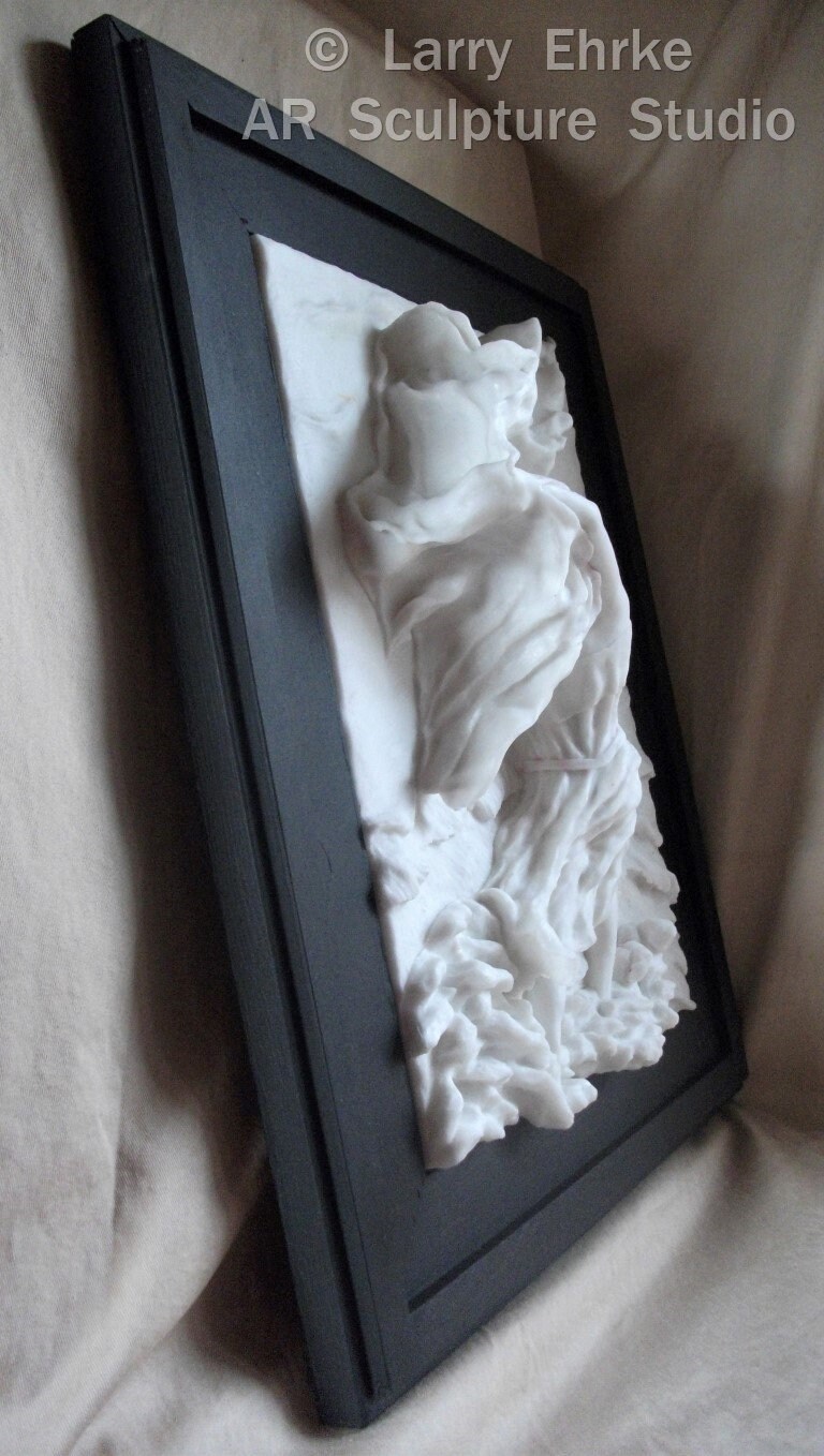 High Relief Wall Art, Elegant 3D Figure Sculpture Framed Artwork - Etsy