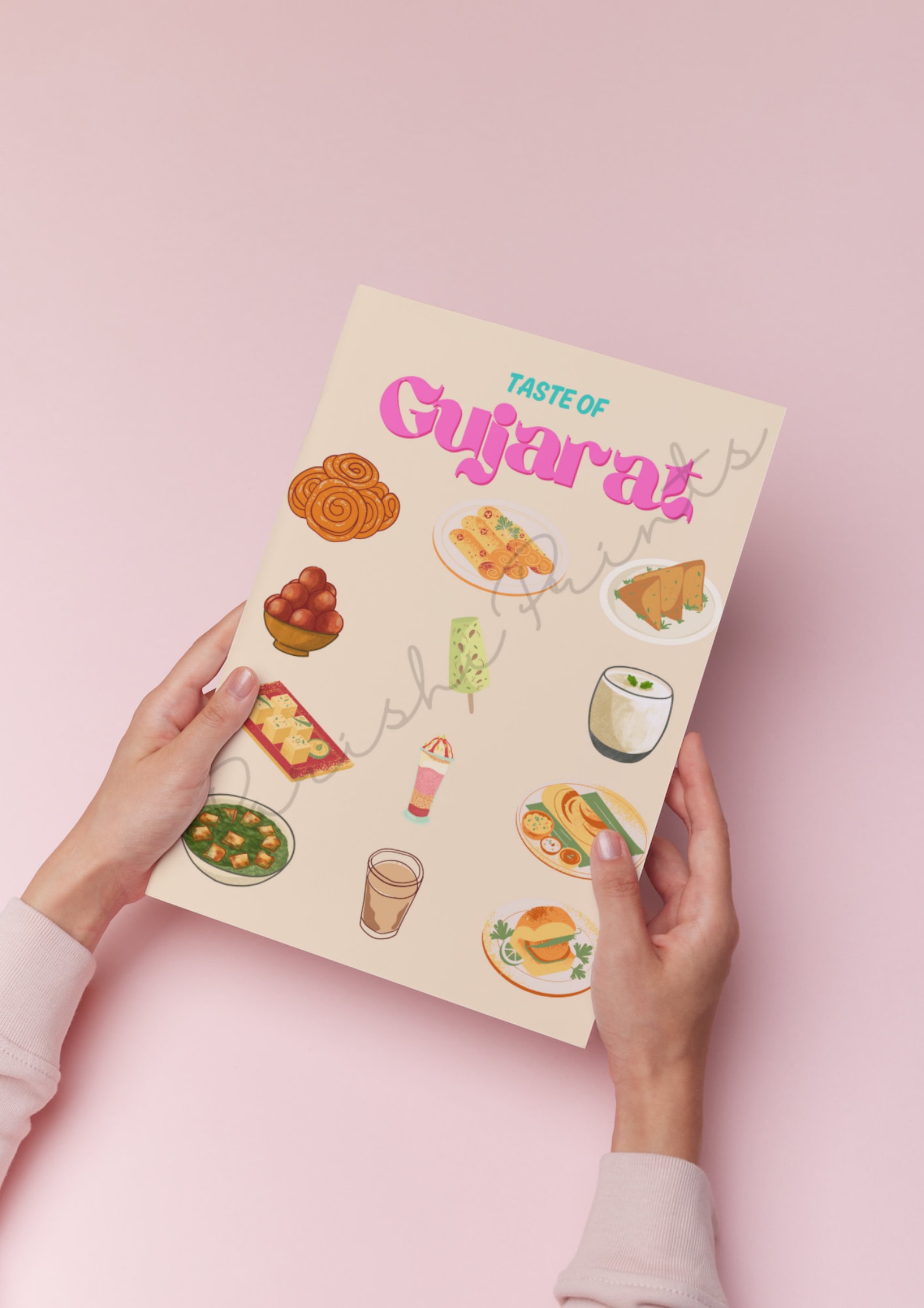 Taste of Gujarat Gujarati Food Illustrated Print Desi Print A4 A5 - Etsy
