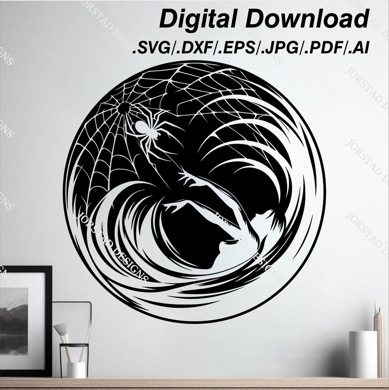 Woman, Spider Inspired, Abstract, Cuttable, Digital Download ...
