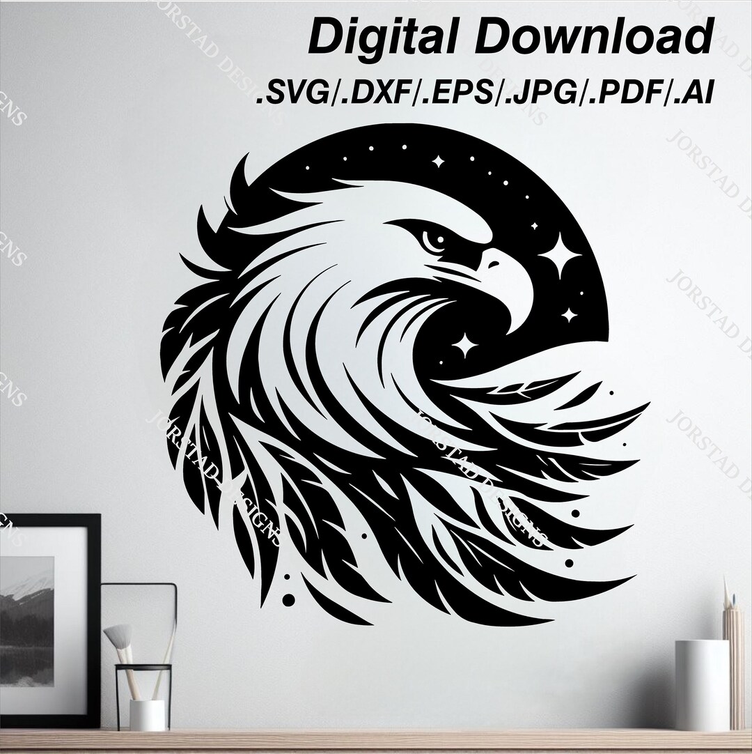Bird Overseeing Natural Landscape, Inspirational & Abstract Design ...