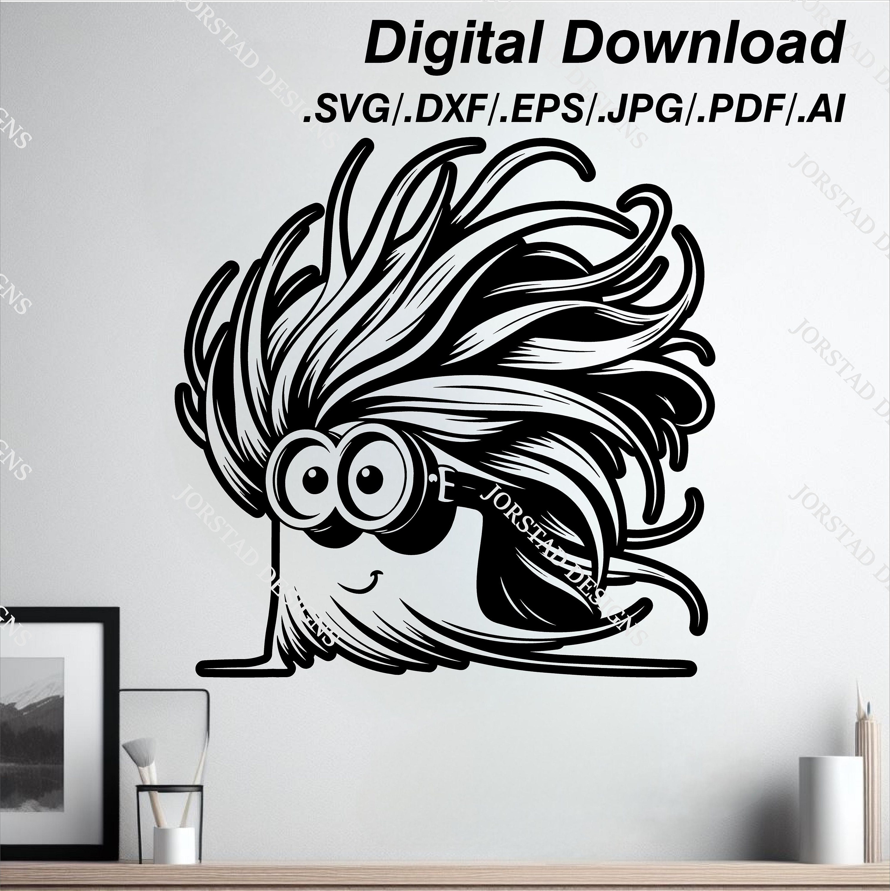 Minion Inspired, Morphing, Abstract, Cuttable, Digital Download ...