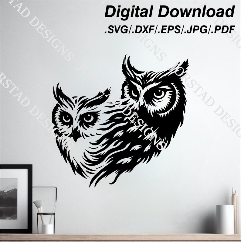 Owls, Morphing Animal Head, Inspirational Design, Cuttable Design ...