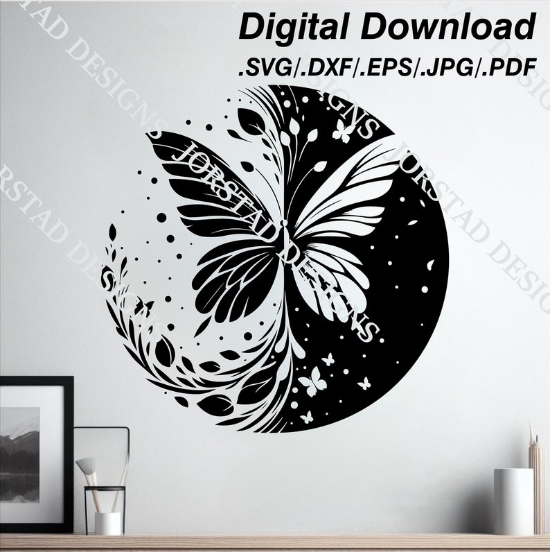 Butterfly Universe, Beautiful Inspirational Design, Cuttable Design ...