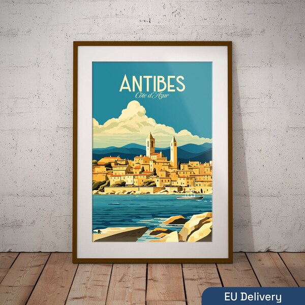 Antibes poster - Etsy France