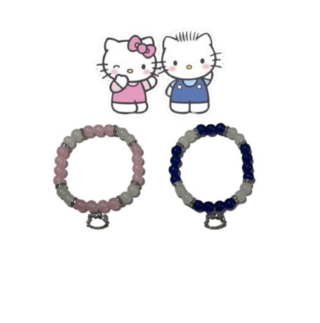 Hello Kitty and Hello Kitty Boy Matching Bracelets - Etsy