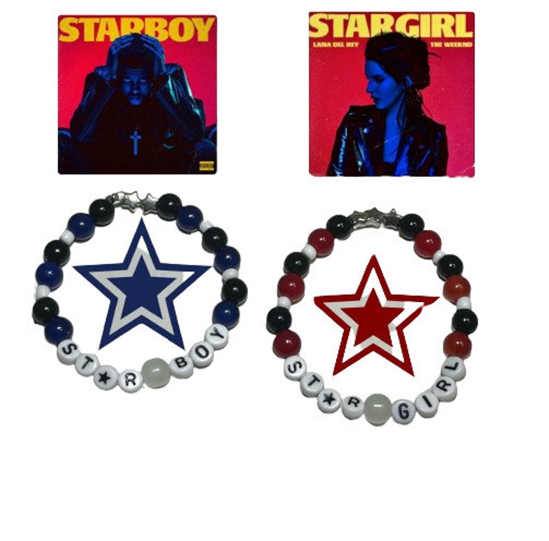 Starboy & Stargirl Glass Bead Matching Bracelet Set - Etsy