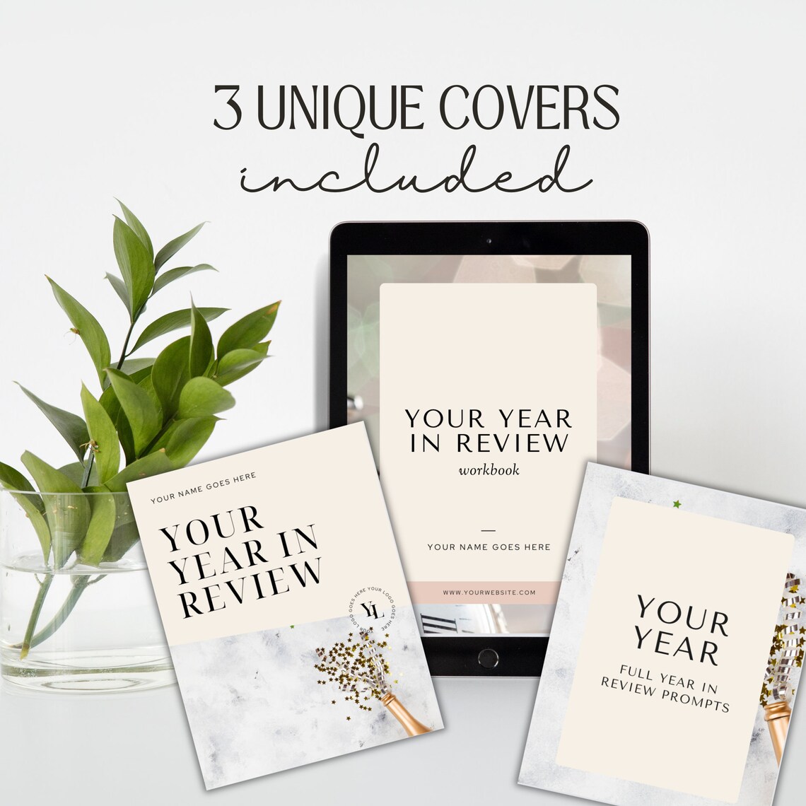 Year in Review Journal | Yearly Reflection Workbook | Yearly Review ...