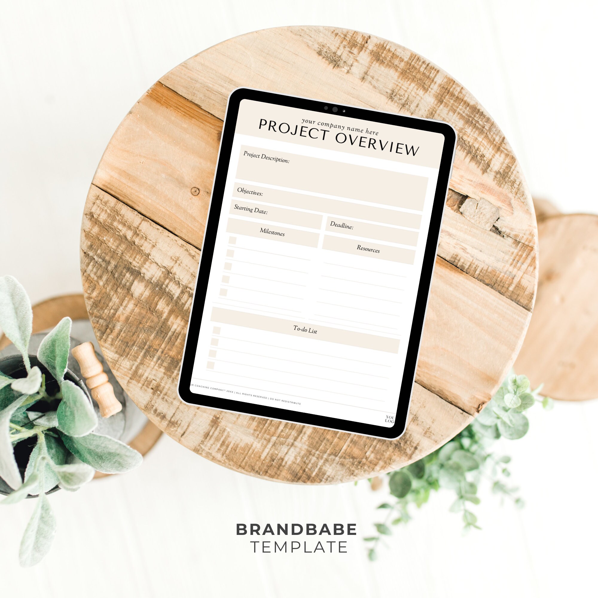 One Page Project Plan | Simple Project Plan | Project Overview Template ...